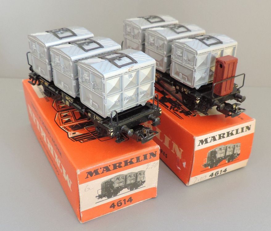 2 Märklin DB-Behältertragwagen 4614 H0 (Gebraucht) in Zürich für CHF 38 ...