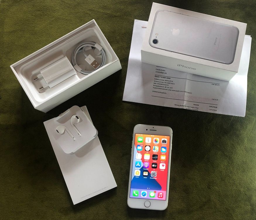 iPhone 7, 128GB, Sehr Guter Zustand, OVP (Gebraucht) in Saas-Grund für ...