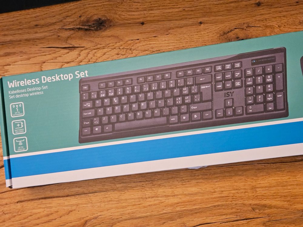 ISY IDE-2500-CH - Wireless Desktop Set (Schwarz) - NEU (Neu und ...