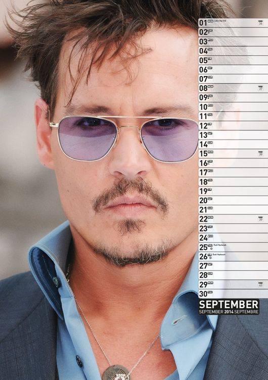 © Johnny Depp --CALENDAR ☆PHOTO-WAND-KALENDER ☆2014☆aus U.K. (Neu und ...