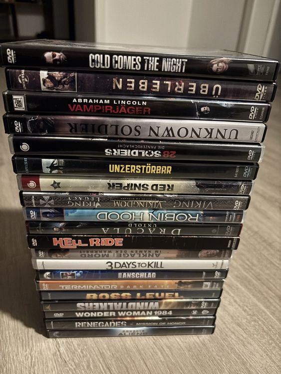 DVD Sammlung: Action, Thriller, Horror - 20 Filme für Filmfa (Gebraucht) in Schwarzsee für CHF ...