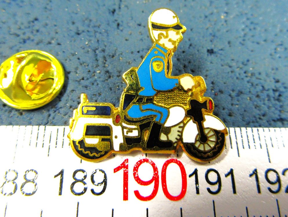 COP ON HARLEY DAVIDSON PIN MOTORAD POLICE ENAMEL KLEIN-FEIN (Gebraucht ...
