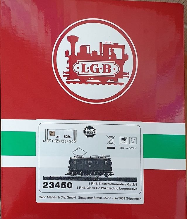 LGB 23450 RhB Ge 2/4 grün Analog, neuwertig, OVP (Gebraucht) in Seon ...