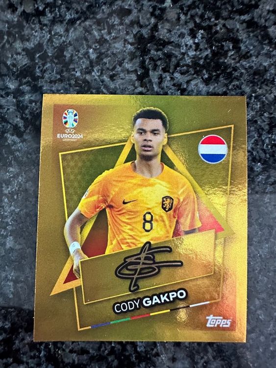 Topps Euro 2024 Cody Gapko Gold NED SPs | Kaufen auf Ricardo