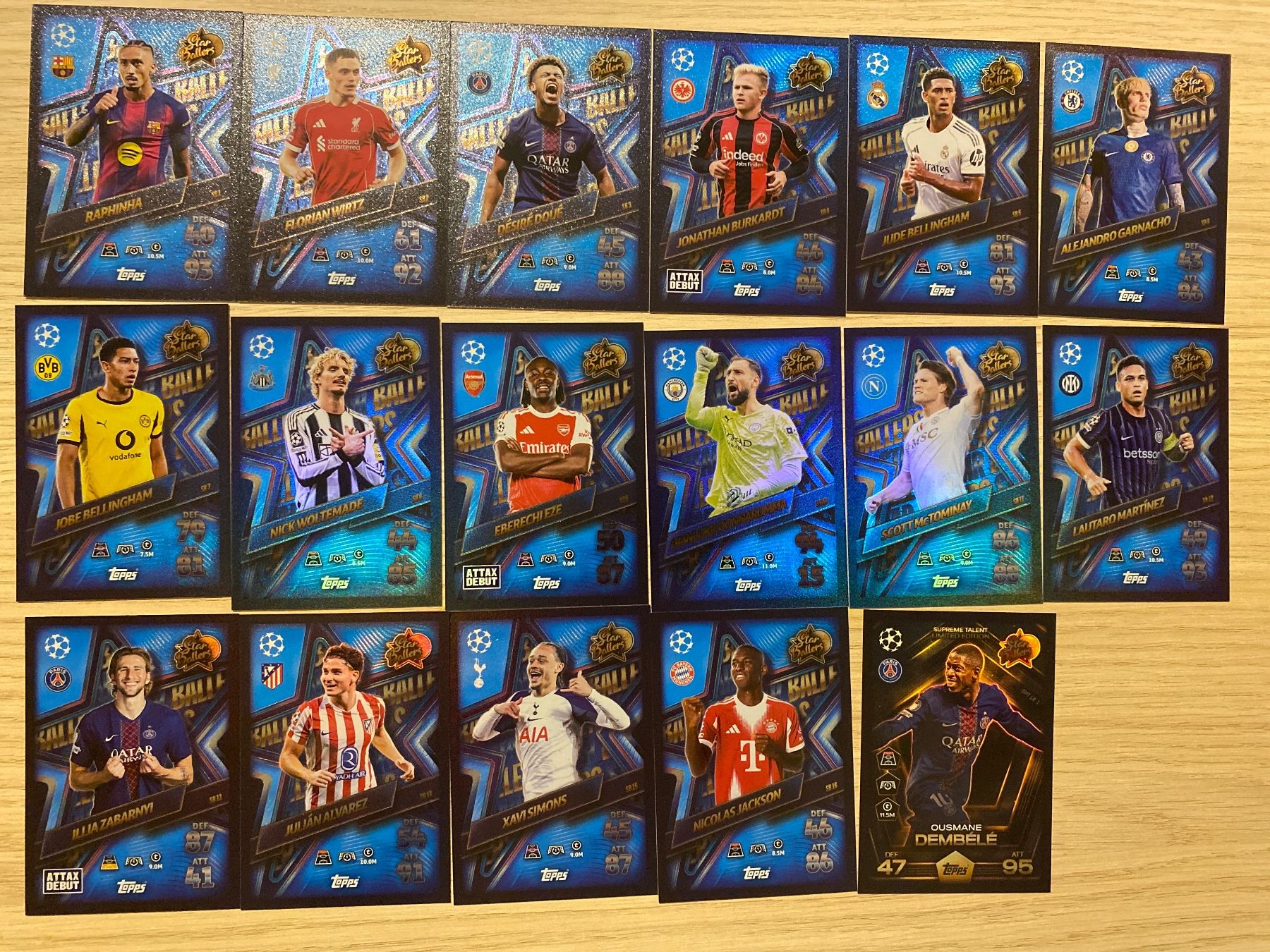 Topps Match Attax 25/26 Star Ballers komplett (Neu (gemäss Beschreibung ...
