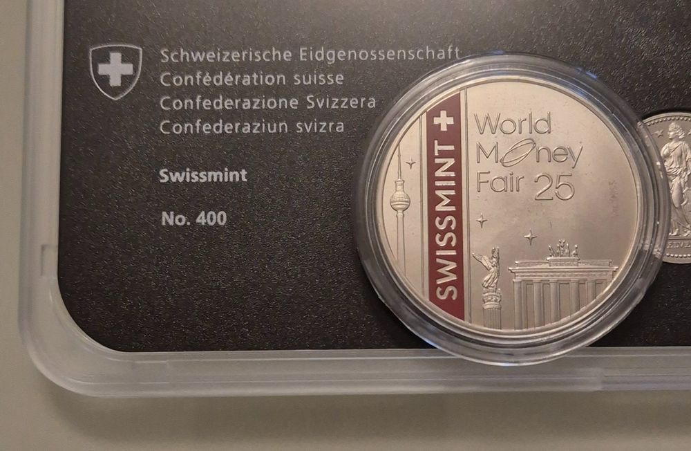 Münzsatz WMF 2025 N° 400 und Swissmint Medaille Sn. 0055 (Neu und ...