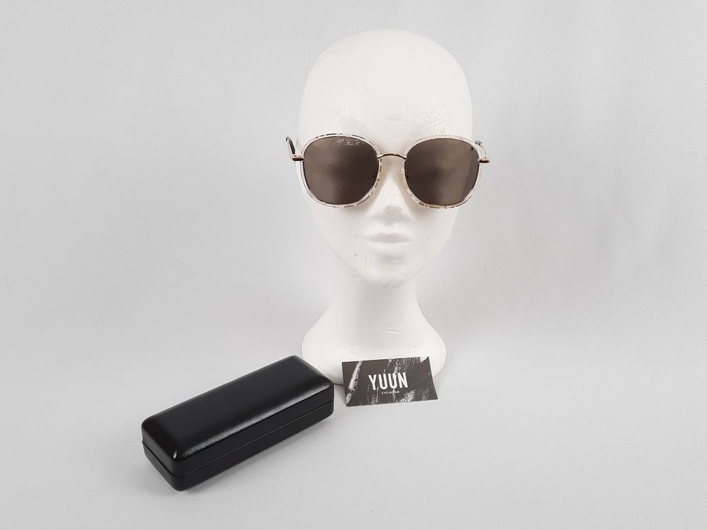 YUUN EYEWEAR Sonnenbrille weiss gemustert | Kaufen auf Ricardo