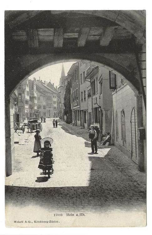 Stein am Rhein (SH) Torbogen zur Altstadt - Kinder - 1914 (Gebraucht) in Engelburg für CHF 7.9 ...