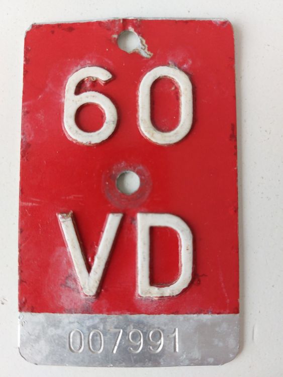 Velonummer VD 60 | Kaufen auf Ricardo