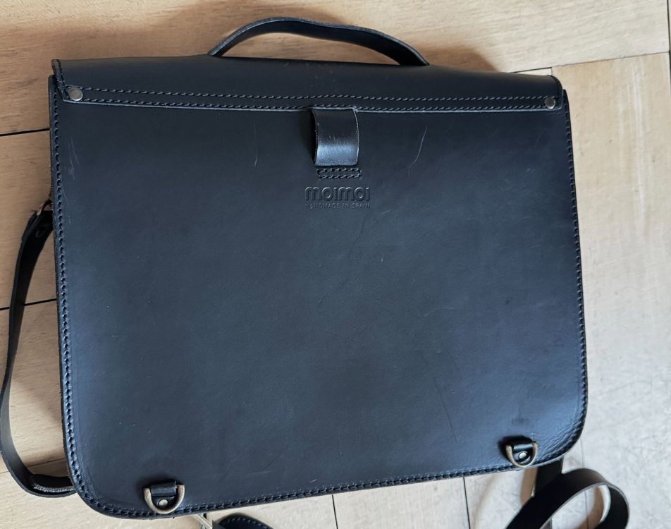 Moi Moi Koko Leather 3-in-1 backpack cross hand bag black (Gebraucht ...