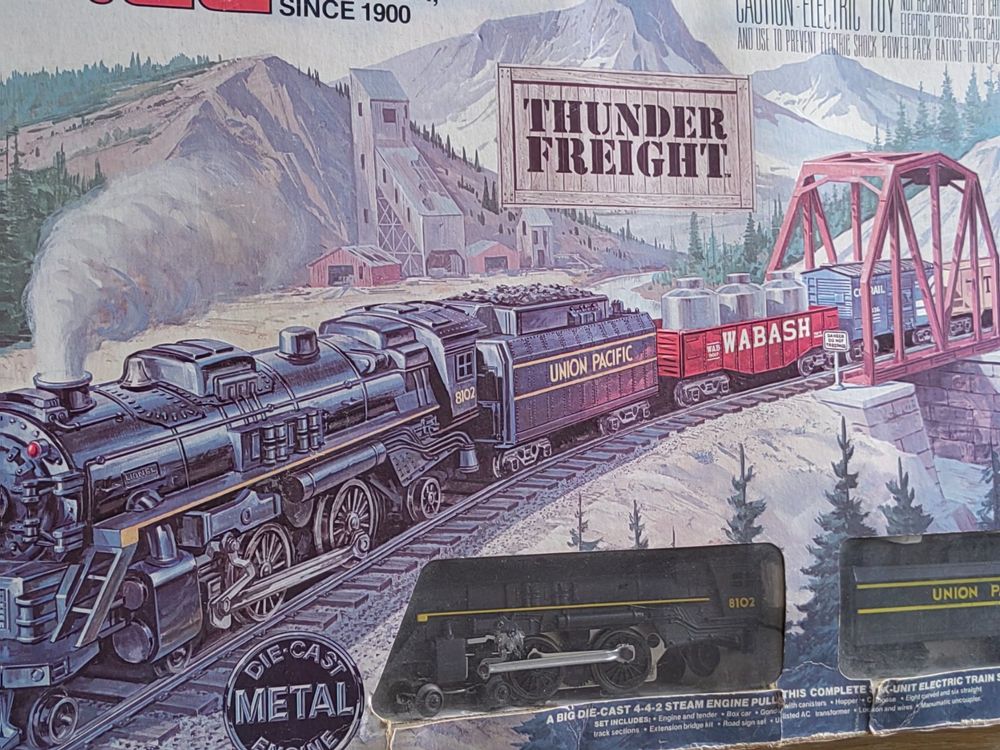 Spur 0 Lionel Güterzug Thunder Freight, OVP, Gleismaterial (Gebraucht ...