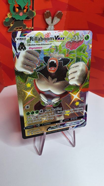 Pokemon Shiny Rillaboom VMAX, Shining Fa (Neu (gemäss Beschreibung)) in ...