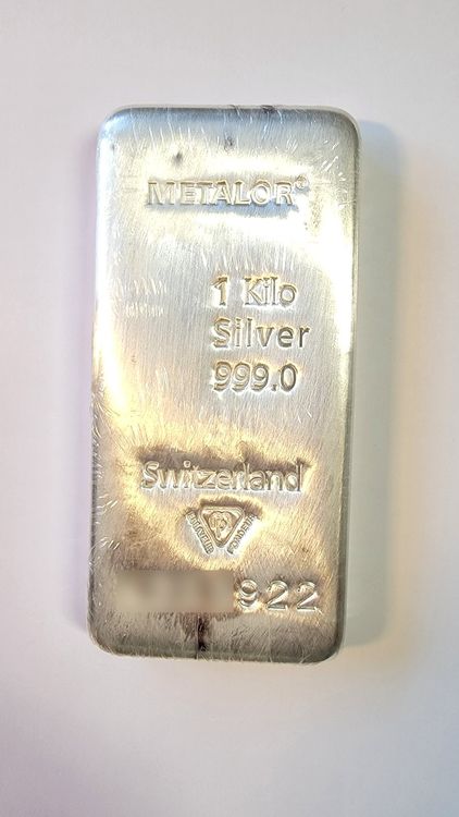 Lingot d'argent SILVER 999 de 1Kg (1000 Grs) avec certificat | Kaufen ...