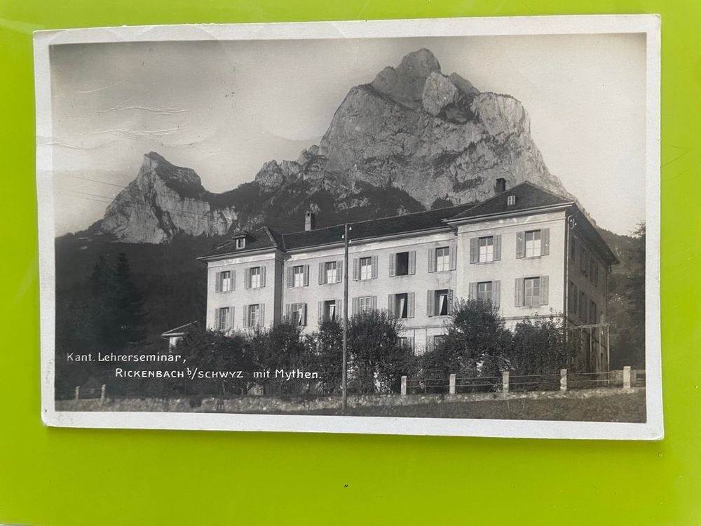 LEHRERSEMINAR IN RICKENBACH BEI SCHWYZ STEMPEL 1926 (Gebraucht) in ...