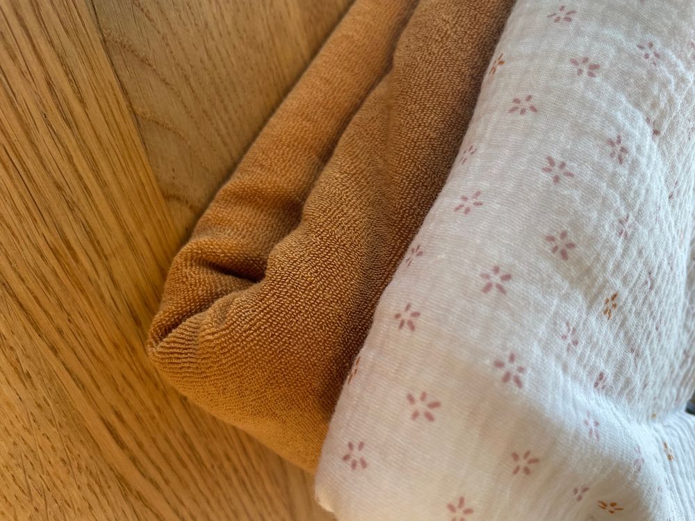 Stoffpaket Musselin und Strickfrottee, 0.5 m GOTS | Kaufen auf Ricardo