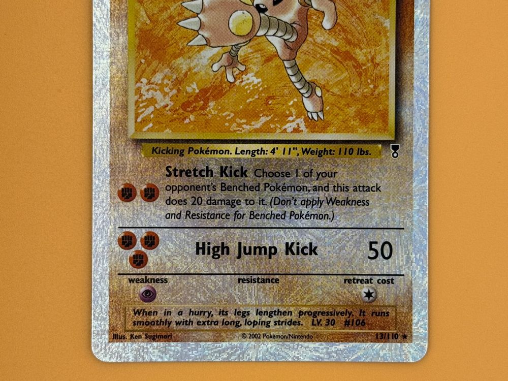 Hitmonlee 13/110 Reverse Holo Pokémon Legendary Collection (Neu (gemäss ...
