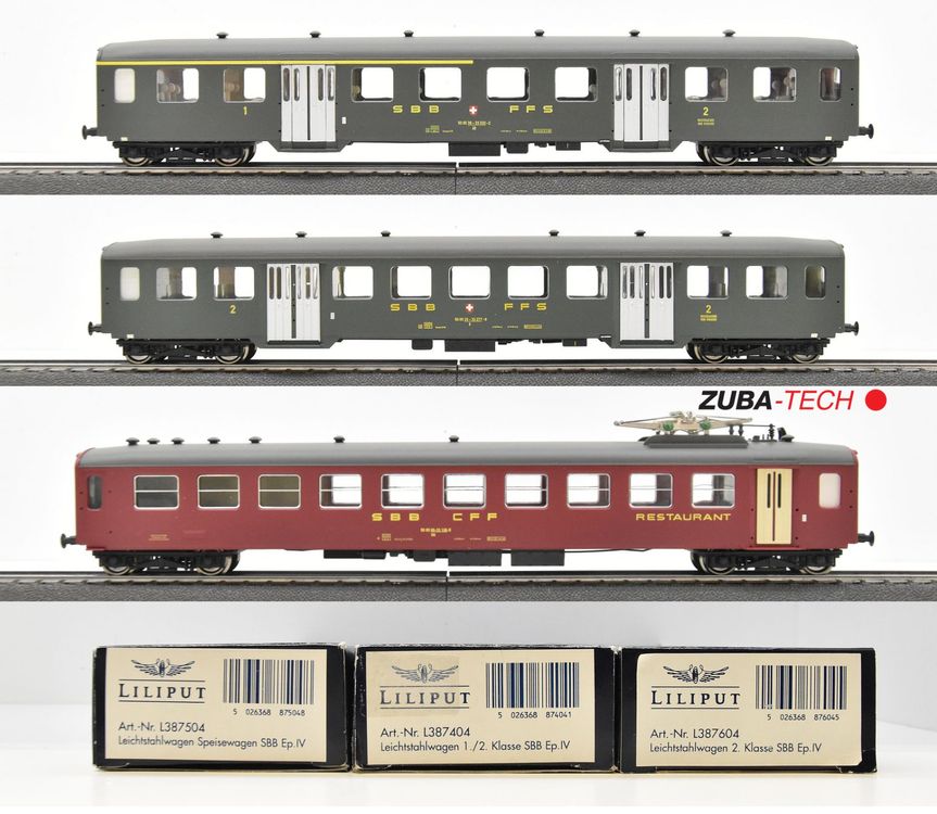 3x Liliput Personenwagen der SBB H0 GS mit OVP (Gebraucht) in St. Gallen für CHF 61 – mit ...