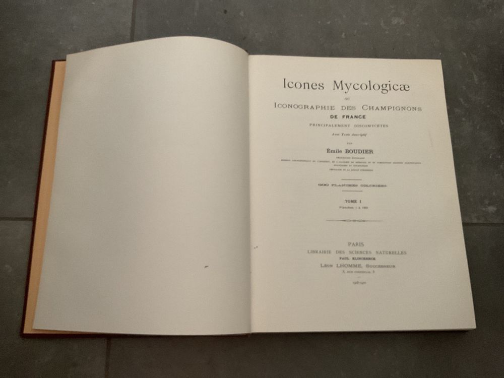 ICONES MYCOLOGICAE par EMILE BOUDIER (Gebraucht) in Gentilino für CHF ...
