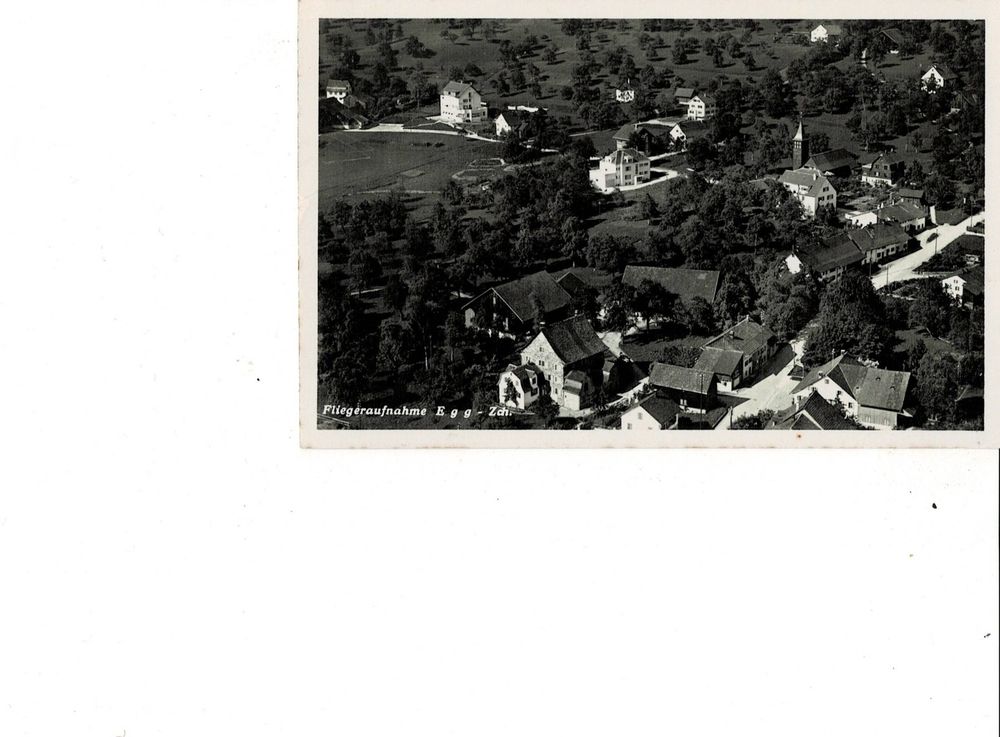 Fliegeraufn. EGG ZH ca 1940 Kleinfo. Luftbild Alpar Bern (Neu (gemäss ...