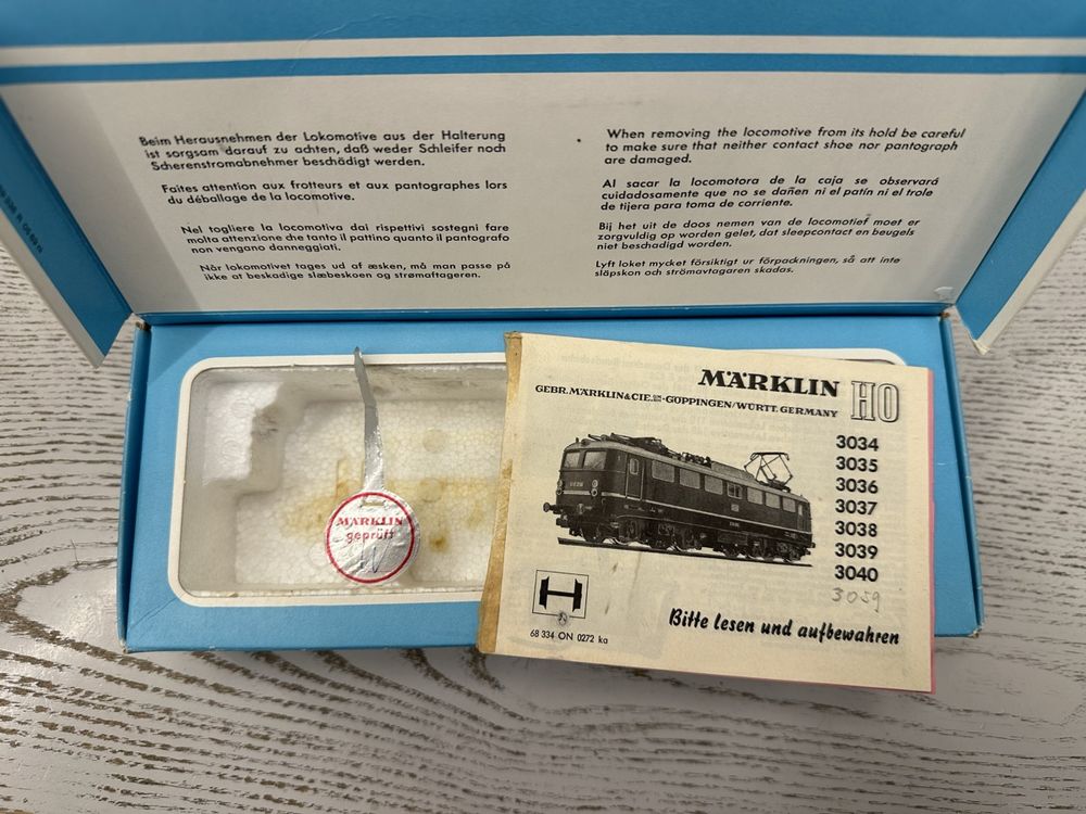 Märklin 3059 SNCF BR BB 9200 Le Capitole LEERE OVP (Gebraucht) in ...