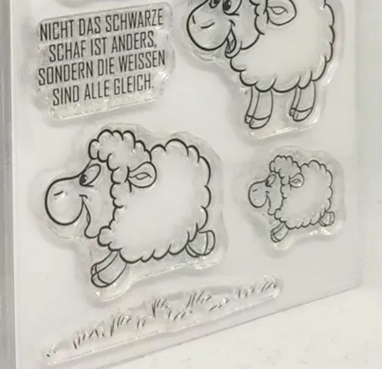 Scrapbooking Transparent Silikonstempel - Schaf - 8 Stempel (Neu und originalverpackt) in Basel ...