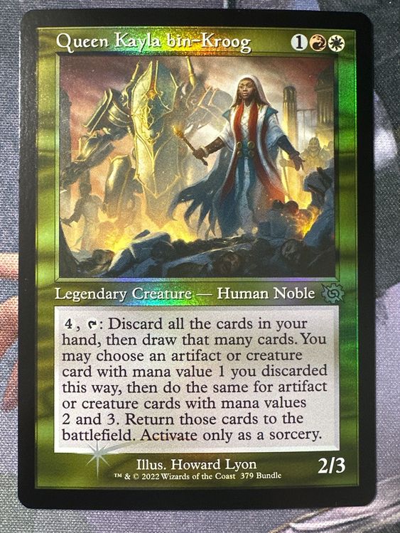 Queen Kayla bin-Kroog FOIL Promokarte Brothers War (Neu (gemäss ...
