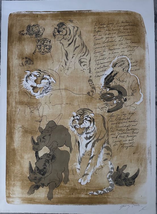 Hans Erni (1909-2015) Grosse Litho Handsig (Gebraucht) in Root für CHF 29 – mit Lieferung auf ...