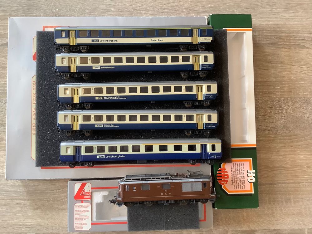Lima/HAG BLS : Re 4/4 193 GS + 5x Personenwagen EW I (Gebraucht) in Bossonnens für CHF 379.9 ...