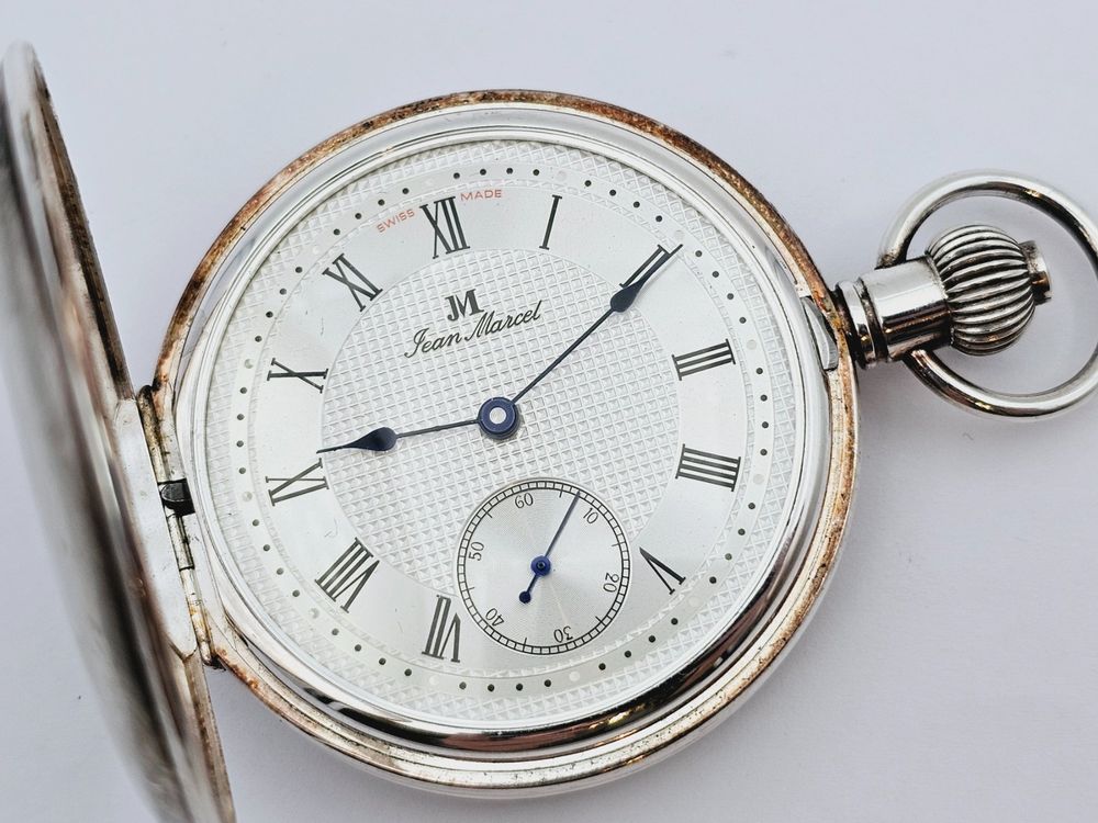 Jean Marcel ETA 6498-1 Savonette Taschenuhr Silber Limitiert | Kaufen ...