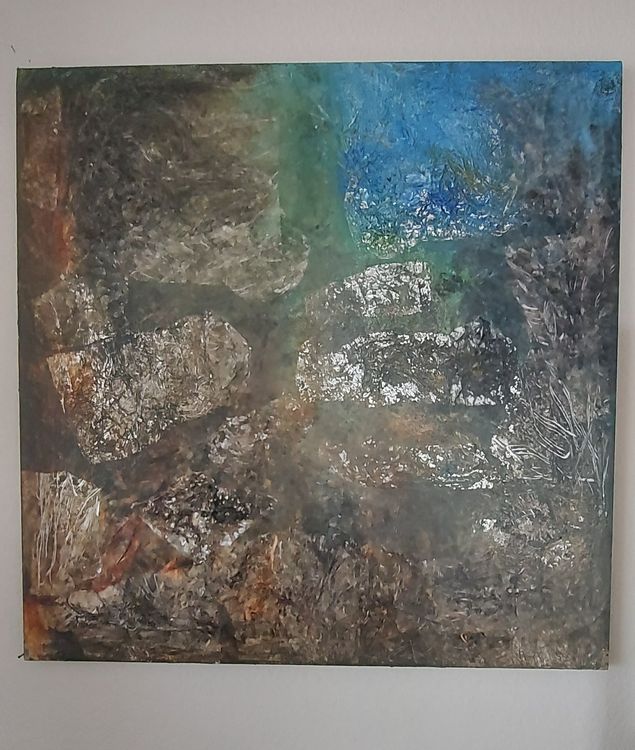 Gemälde" Mein schöner Wald" von mir selbstgemalt 80×80 | Kaufen auf Ricardo