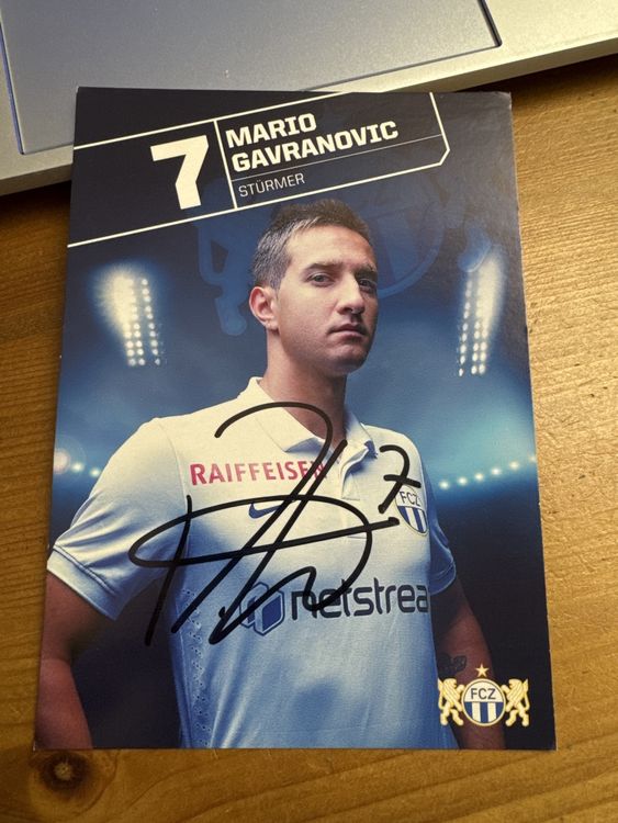 FCZ Autogramm Karte von Mario Gavranovic (Neu (gemäss Beschreibung)) in ...