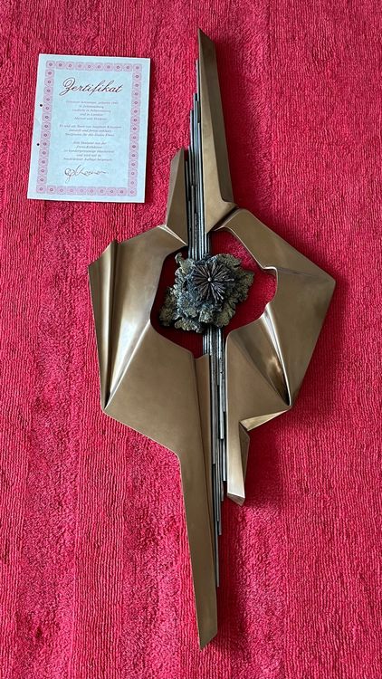 Vintage Metallskulptur Blume von Giovanni Schoenman | Kaufen auf Ricardo
