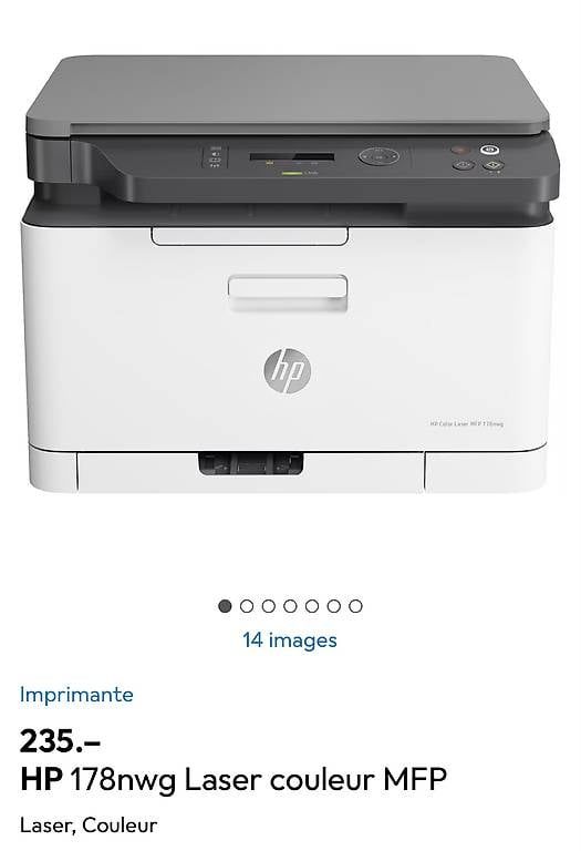 Imprimante/scan laser couleur Neuve HP (D'occasion) à Collombey pour ...