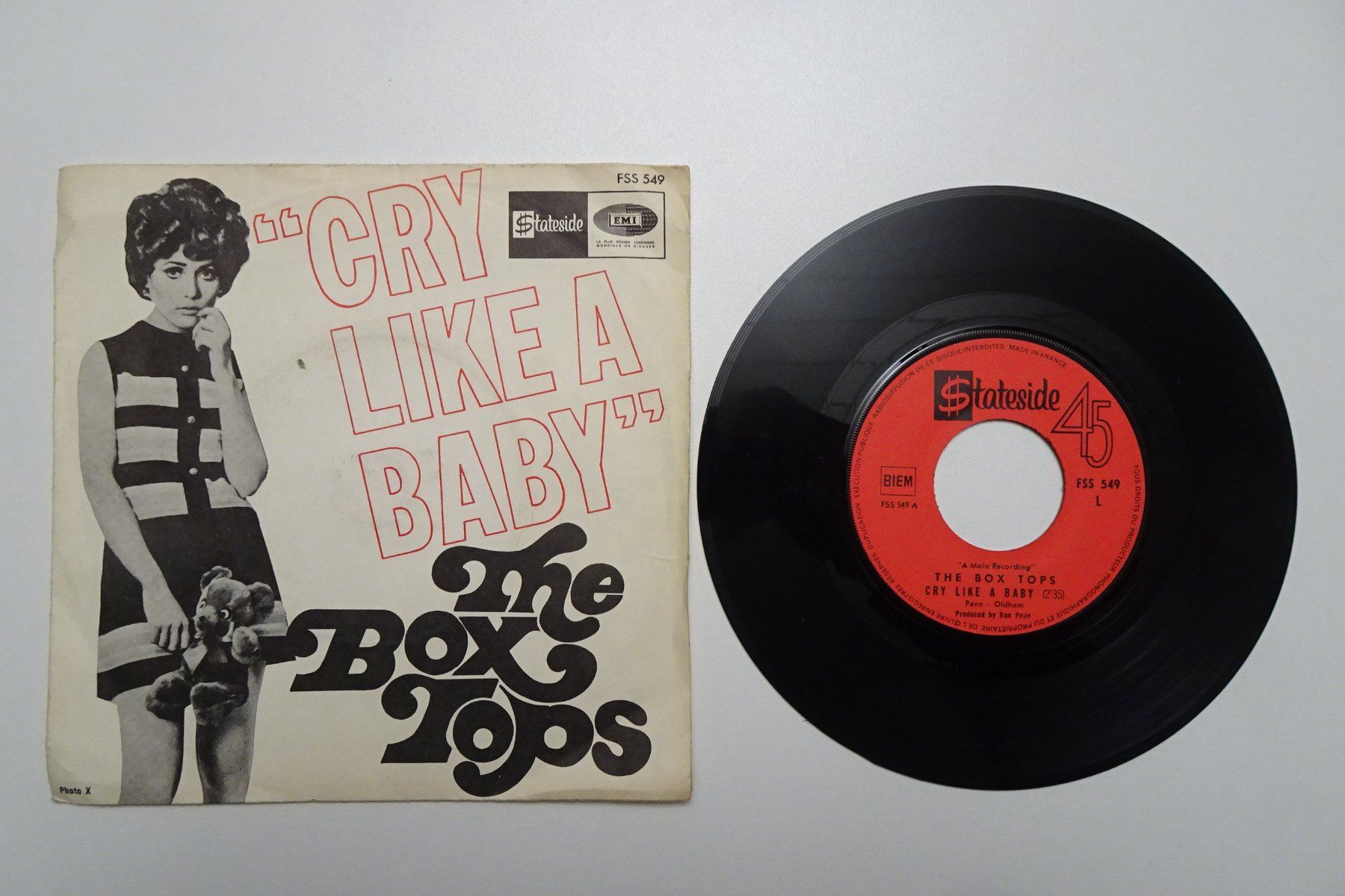 Box Tops - Cry Like A Baby b/w The Door You Closed To Me (Gebraucht) in ...