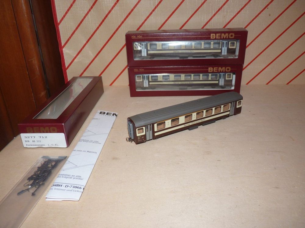 Personenzug der BOB Bemo Spur H0m (Neu (gemäss Beschreibung)) in Rudolfstetten für CHF 105 – mit ...