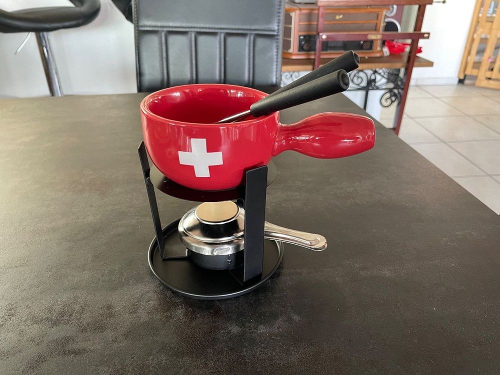 Set à Fondue Caquelon Suisse Mini (Gebraucht) in Vallamand für CHF 25 ...