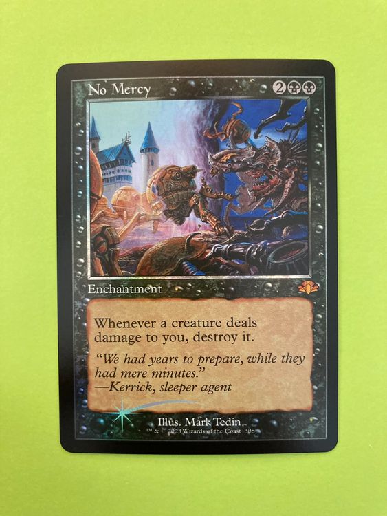 Foil Retro Frame No Mercy Dominaria Remastered NM (Neu (gemäss Beschreibung)) in Rechthalten für ...