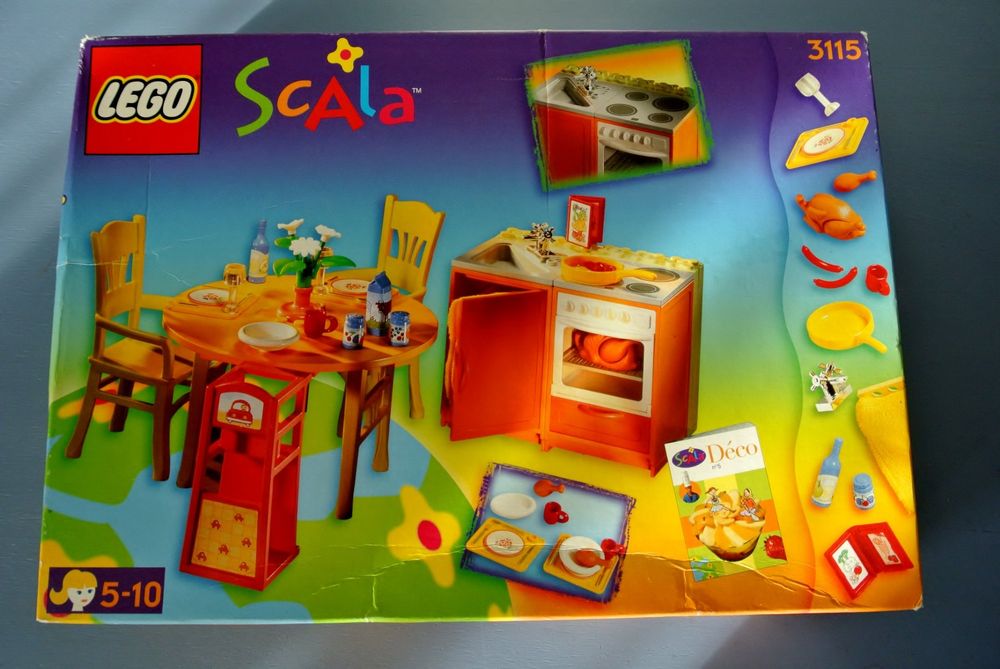 LEGO SCALA Küche # 3115 von 1998 *neu unbespielt mit ovp | Kaufen auf ...