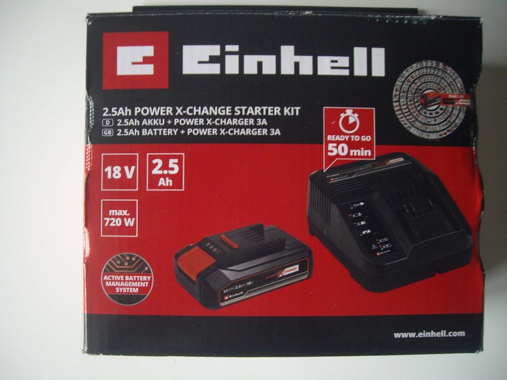 EINHELL 2.5 Ah POWER X-CHANGE STARTER KIT (Neu und originalverpackt) in ...