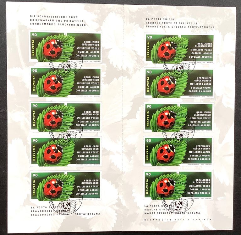 2002 Schweiz Markenheft Herzlichen Glückwunsch ET. (Neu (gemäss Beschreibung)) in Liestal für ...