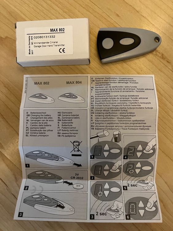 Tormatic Max 802 Handsender (Gebraucht) in Sedrun für CHF 35 – mit Lieferung auf Ricardo kaufen