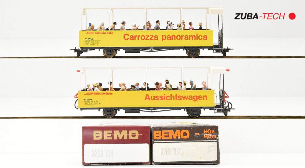 Bemo 2x Aussichtswagen der RhB H0m GS OVP (Gebraucht) in St. Gallen für CHF 100 – mit Lieferung ...