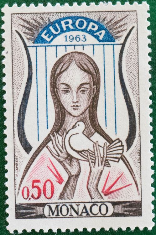Monaco Briefmarke / Francobollo Principato di Monaco ab 1 C (Gebraucht ...