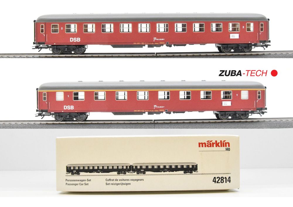 Märklin 42814 Personenwagen-Set der DSB H0 WS mit OVP (Gebraucht) in St ...