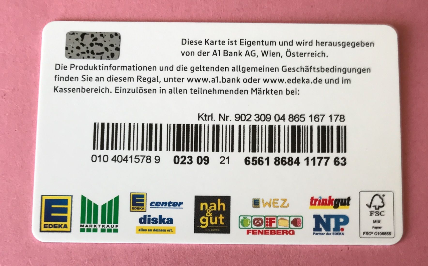 Edeka Geschenkkarten ohne Guthaben und für Sammler gedacht (Gebraucht ...