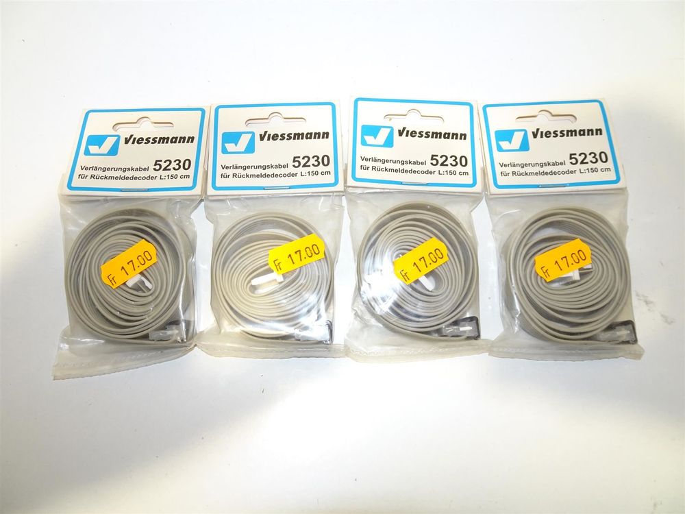 4 Viessmann Decoder Kabel Verl., 5230 (Neu (gemäss Beschreibung)) in ...