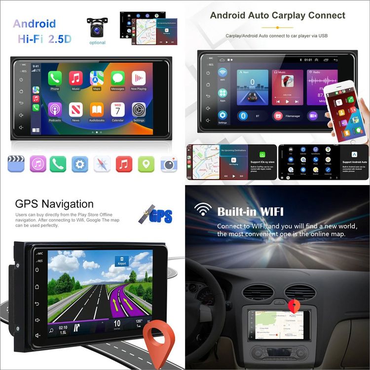 Toyota RAV4 Corolla Vios Autoradio Carplay 64 GB GPS (Neu und originalverpackt) in Chiasso für ...