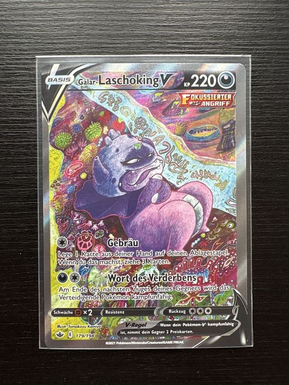 Galar-Laschoking V - Seltene Pokémon Karte - Neuwertig (Neu (gemäss ...