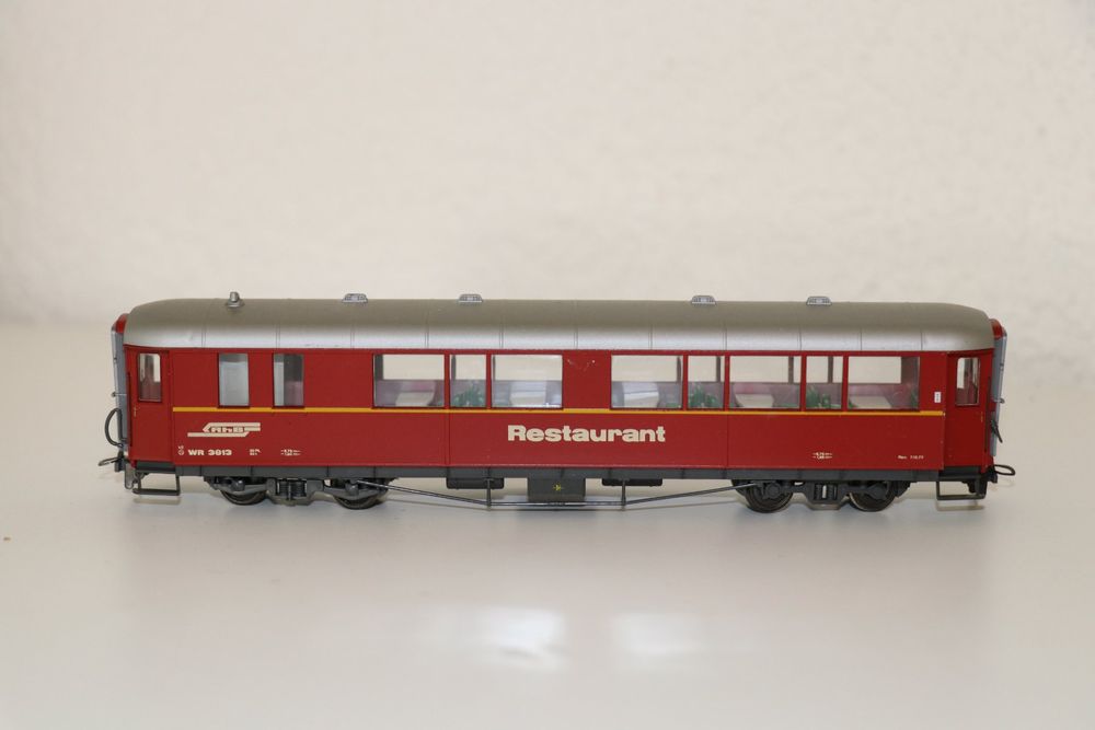 BEMO - RhB WR 3813 Speisewagen H0m (Gebraucht) in Matten b. Interl für CHF 25 – mit Lieferung ...
