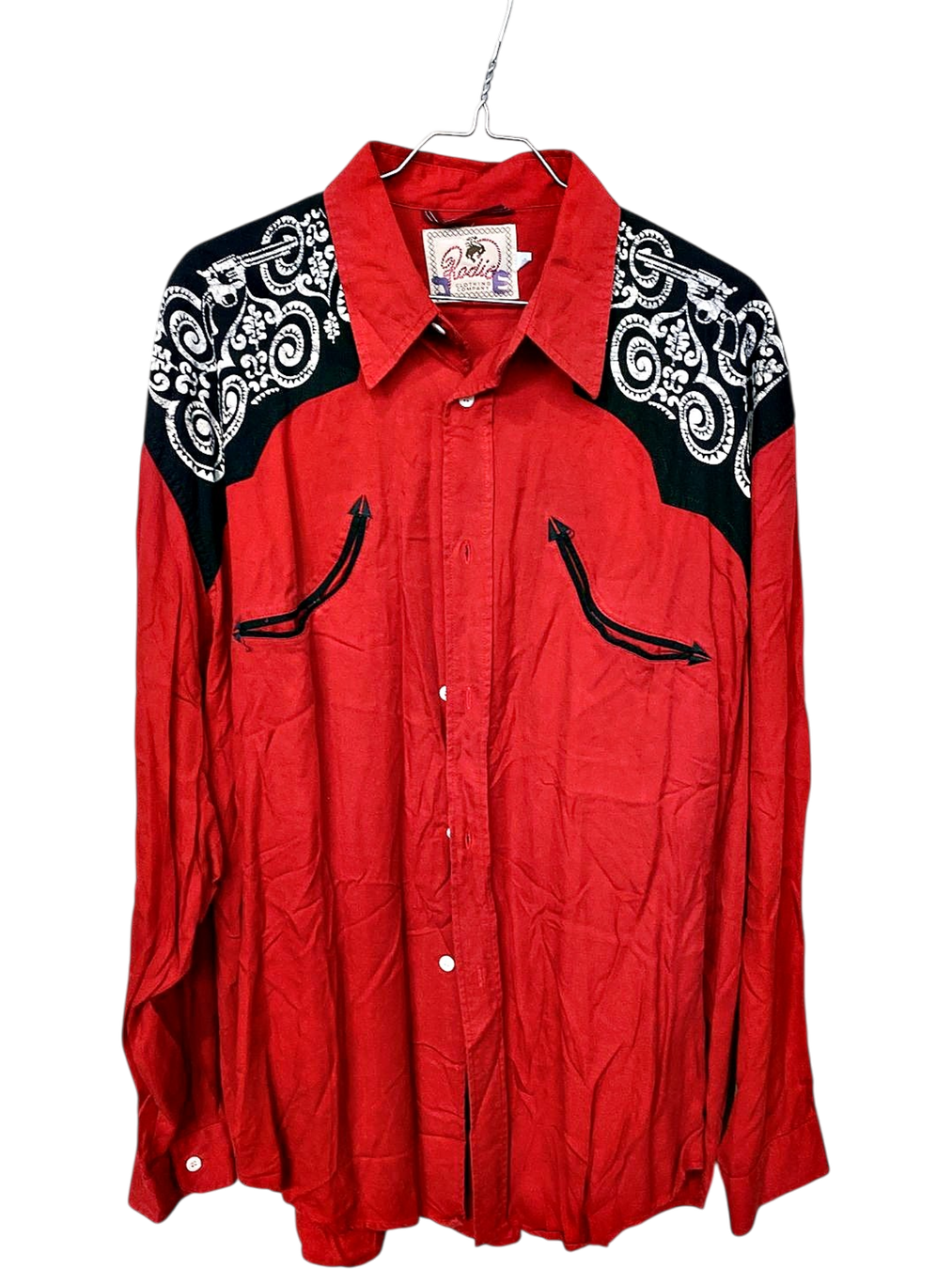 Vintage Rodeo Clothing Company Western Shirt - Red with (D'occasion) à ...